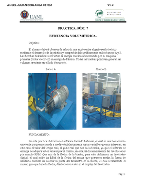 Practica 5 potencia fluida - UNIVERSIDAD AUTÓNOMA DE NUEVO LEÓN FACULTAD DE INGENIERÍA MECÁNICA ...