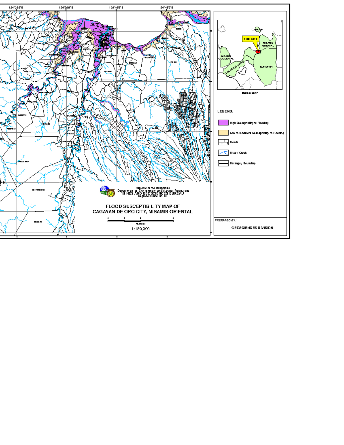 MGB Flood-Susceptibility-Map CDO - CAMAMAN-AN CONSOLACION FS CATANICO GUSA INDAHAG MACASANDIG ...