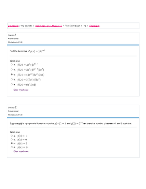 Calculus Unit-1 Challenge 1 2 - Which of the following is a function? a.) b.) c.) d.) Which ...