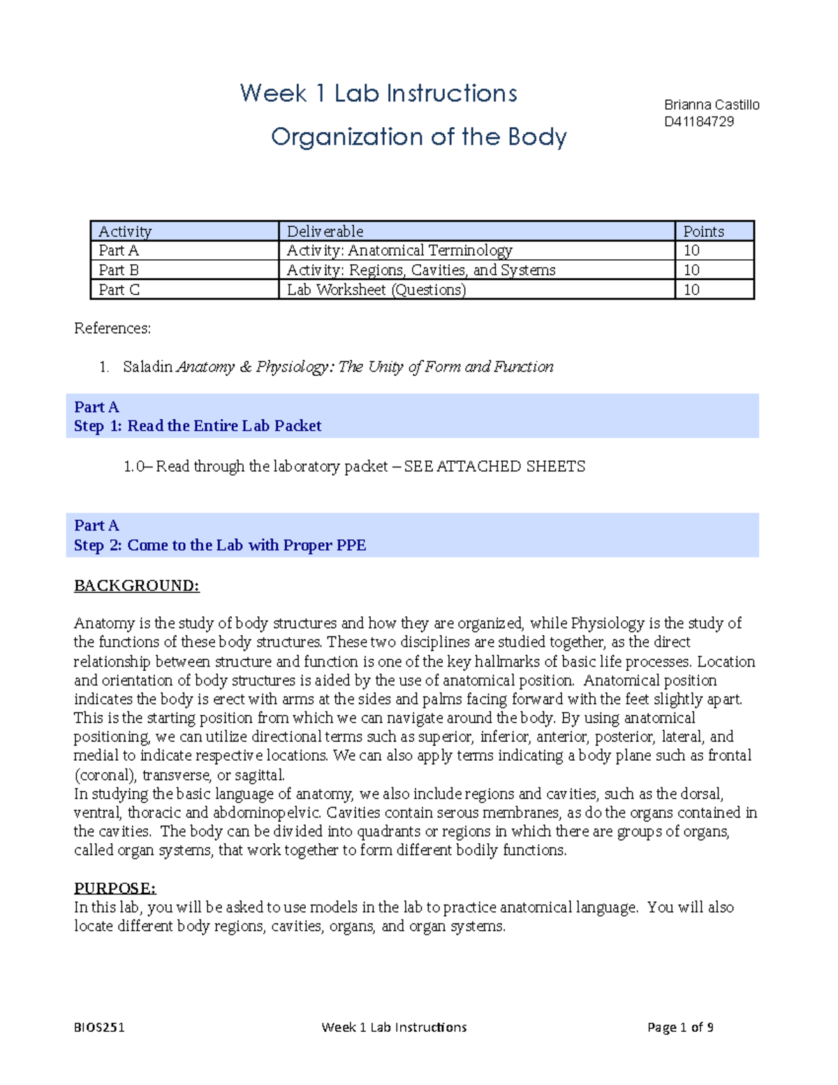 Week 1 In-person Lab - Week 1 lab for AP1 - Week 1 Lab Instructions ...