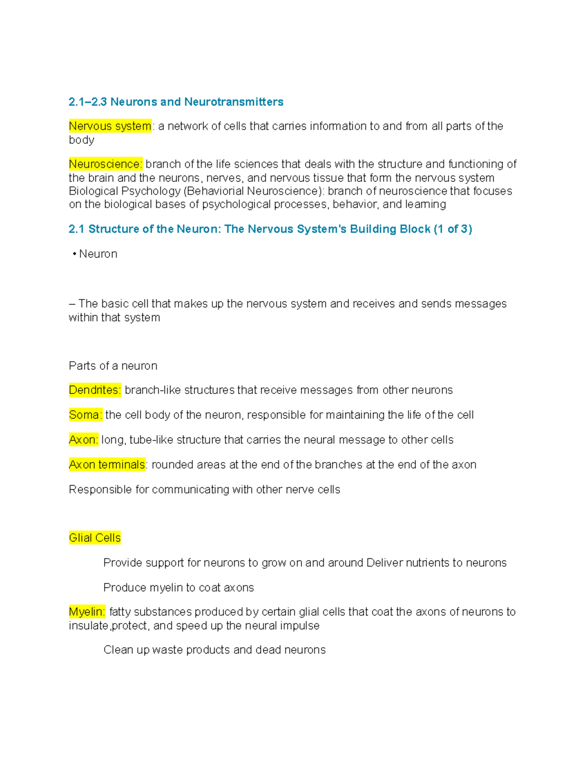 Ciccarelli 6e Chapter 2 The Biological Perspective - 2–2 Neurons and Neurotransmitters Nervous ...