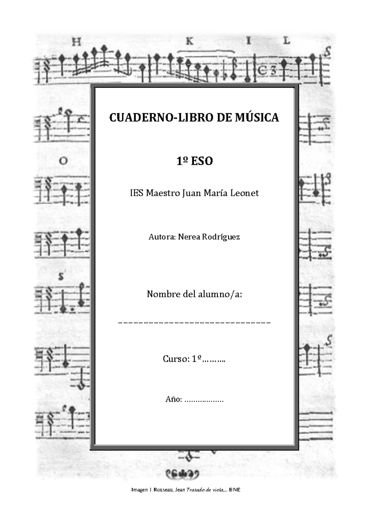 Matevrial primero eso - CUADERNO-LIBRO DE MÚSICA 1 º ESO IES Maestro ...