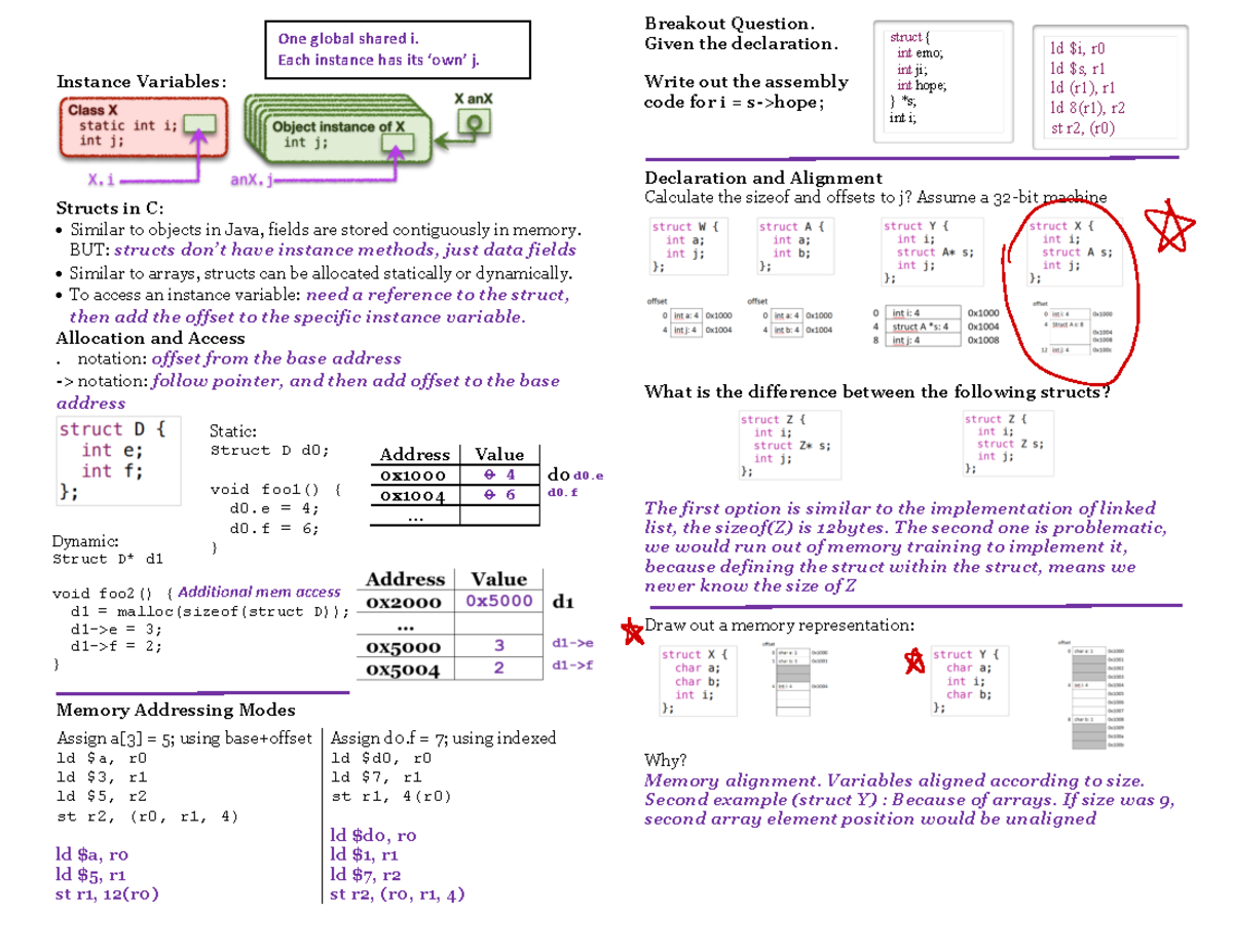 solution to static scalars arrays practice - CPSC 213 - UBC - Studocu