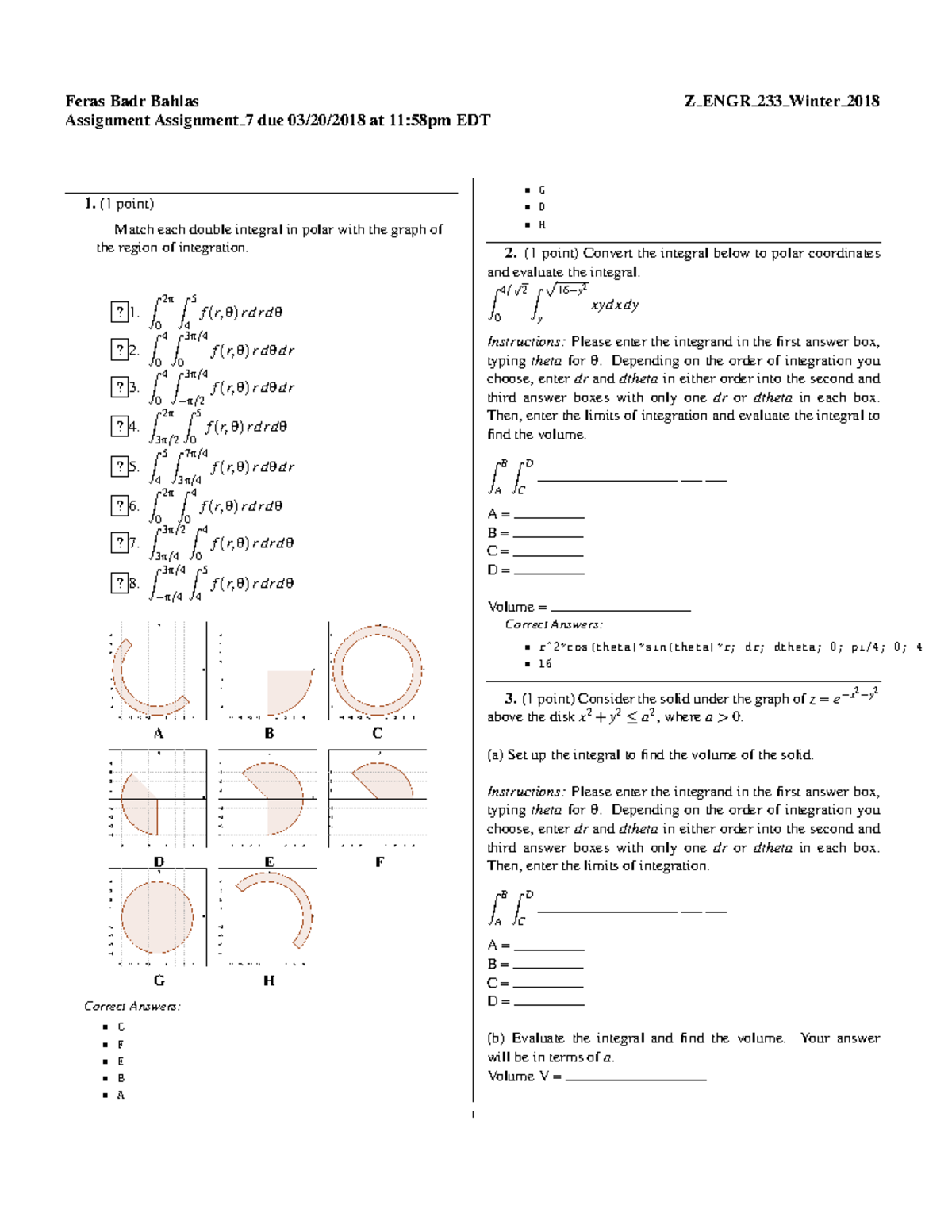 Z ENGR 233 Winter 2018 webwork #7 - Feras Badr Bahlas ZENGR 233 Winter 2018 Assignment ...