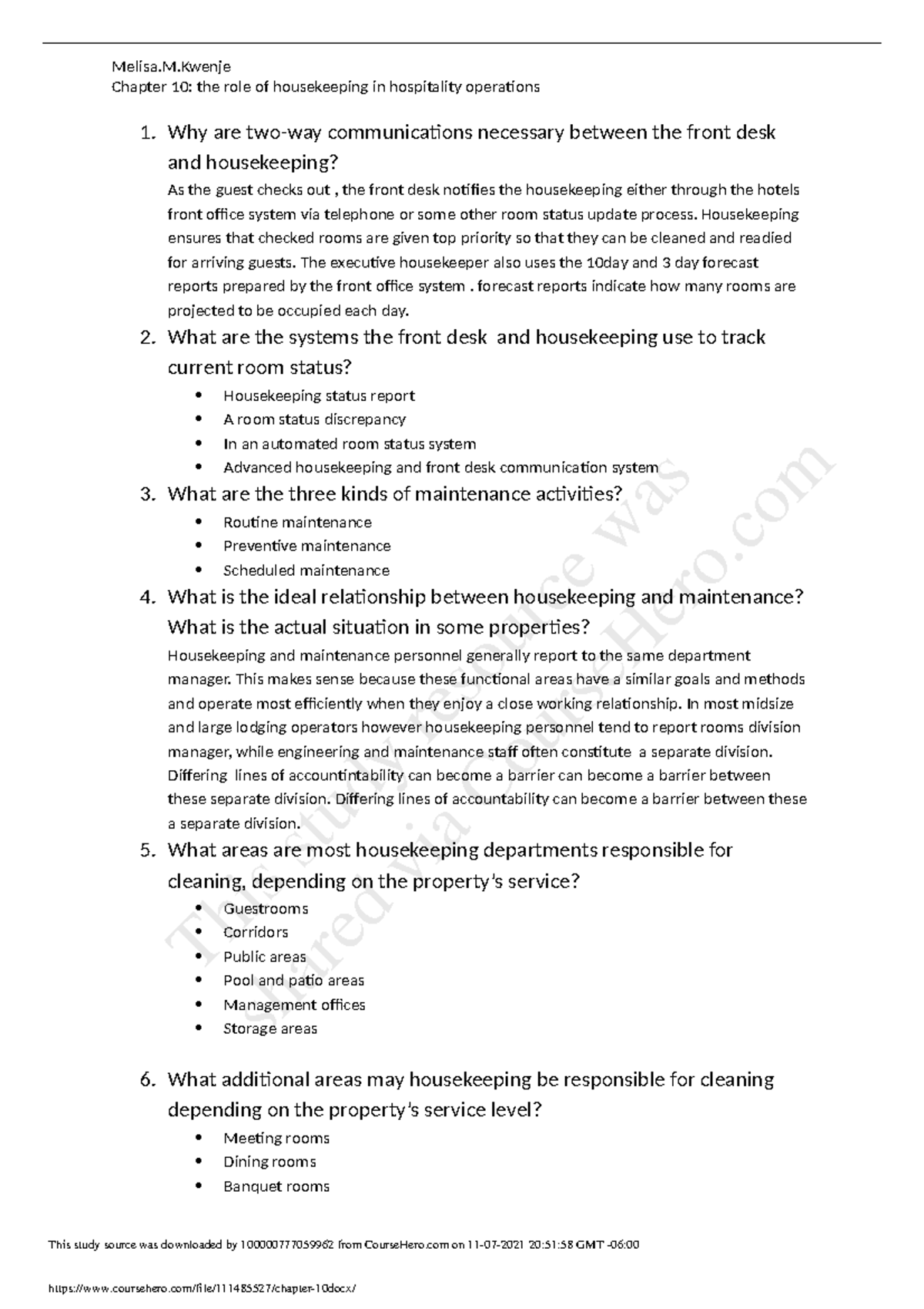 Chapter 10 review questions managing office textbook - PNW - Studocu