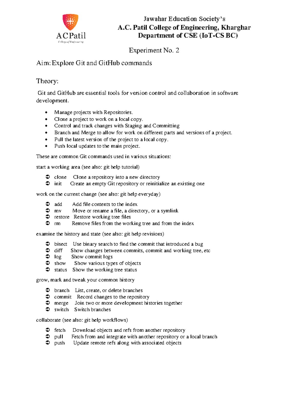 Devsec Exp 2 - Jawahar Education Society’s A. Patil College of ...