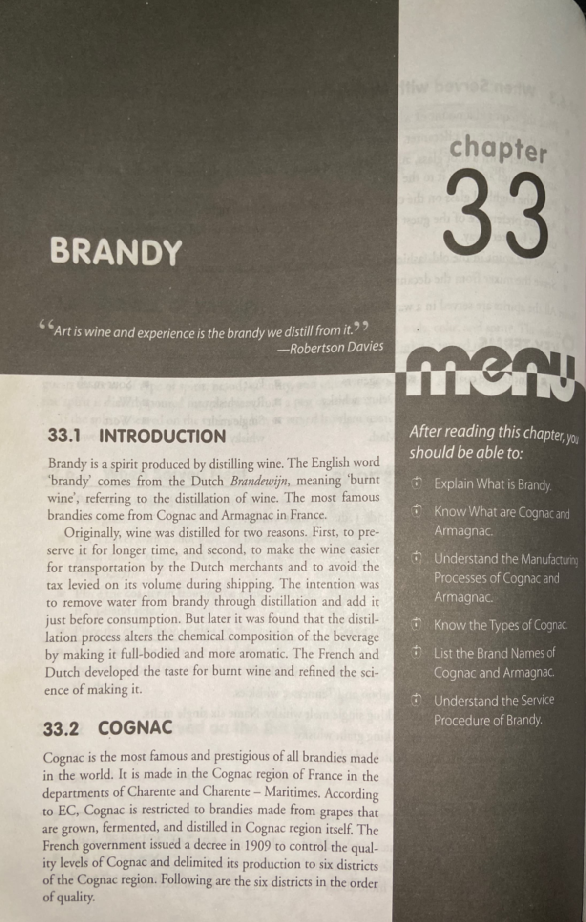Brandy textbook🥴 - BRANDY '' Art 1s. wme· and experience. is the brandy ...