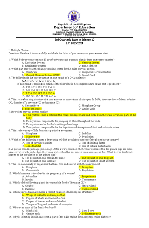Science 9 Quarter 4 Module 1 - Science Quarter 4 - Module 1: The ...
