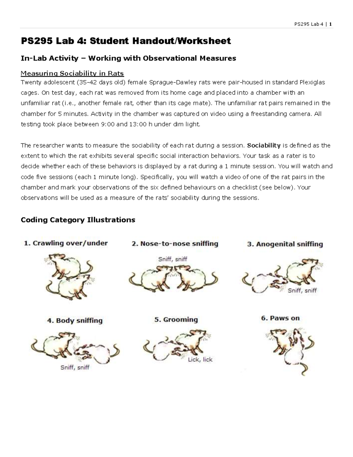 PS295 LAB 4 Student Handout F2023 - PS295 Lab 4 | 1 PS295 Lab 4 ...