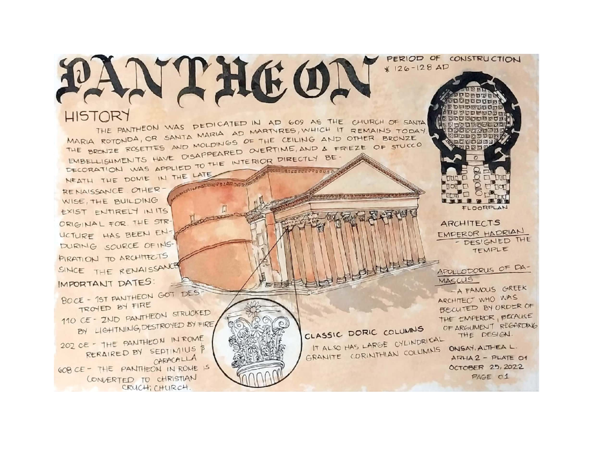 Onsay ARHA2 2C Plate 01 - Bachelor of Science in Architecture - Studocu