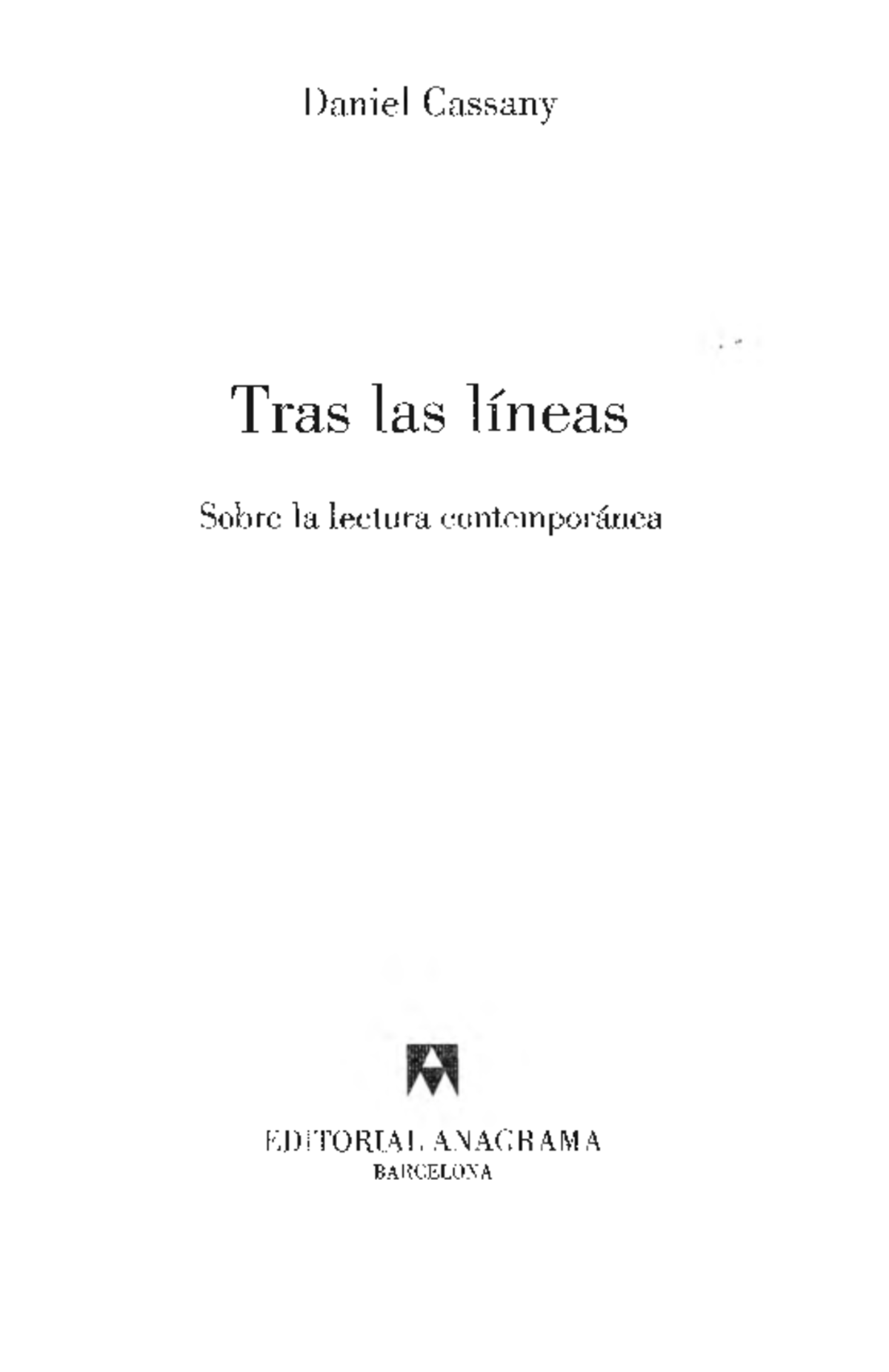 22 técnicas- Daniel Cassany - Daniel Cassany Tras las líneas Sobre la ...