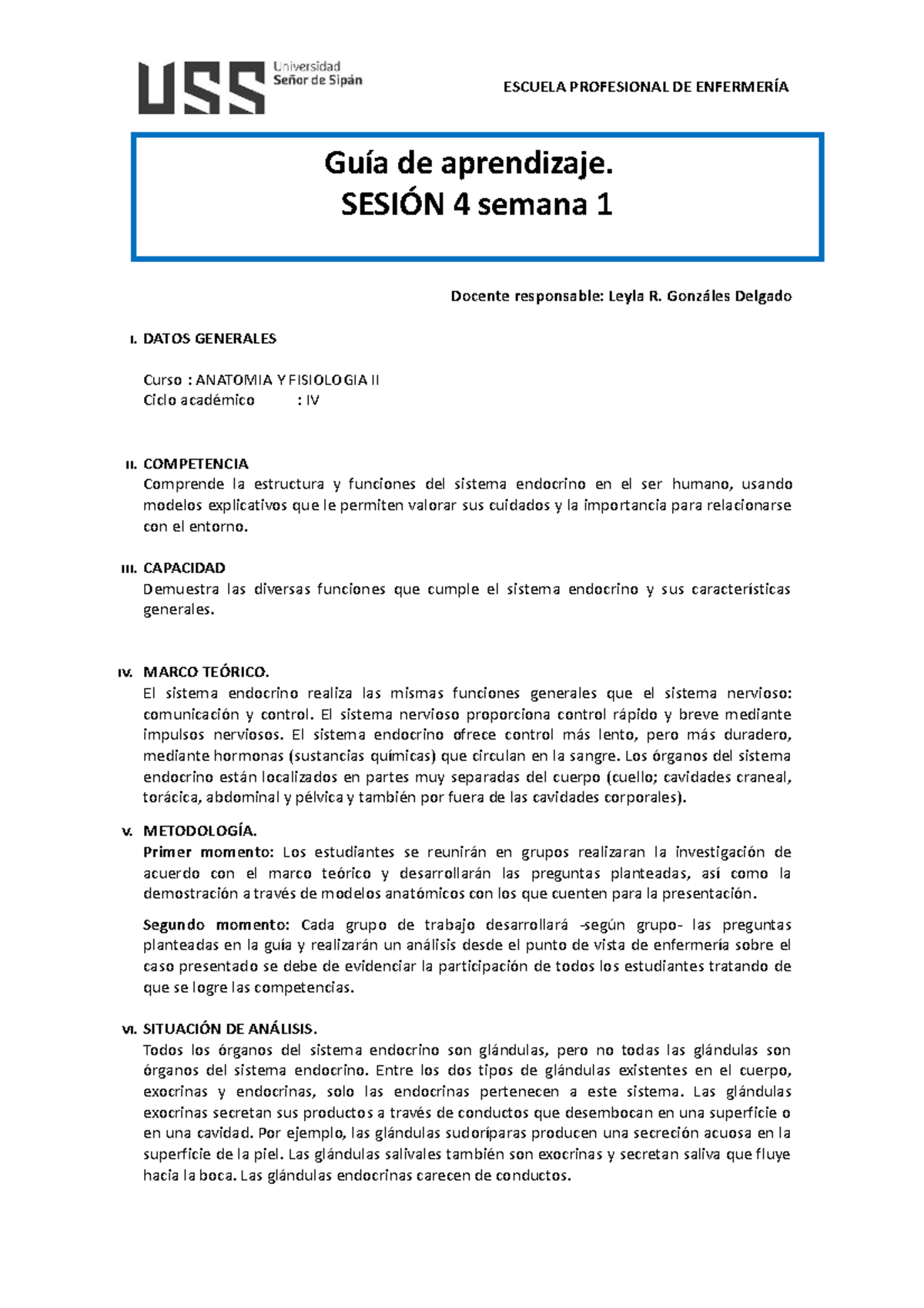 GA Sesión 4 semana 1 - ANATOMIA II - Docente responsable: Leyla R ...
