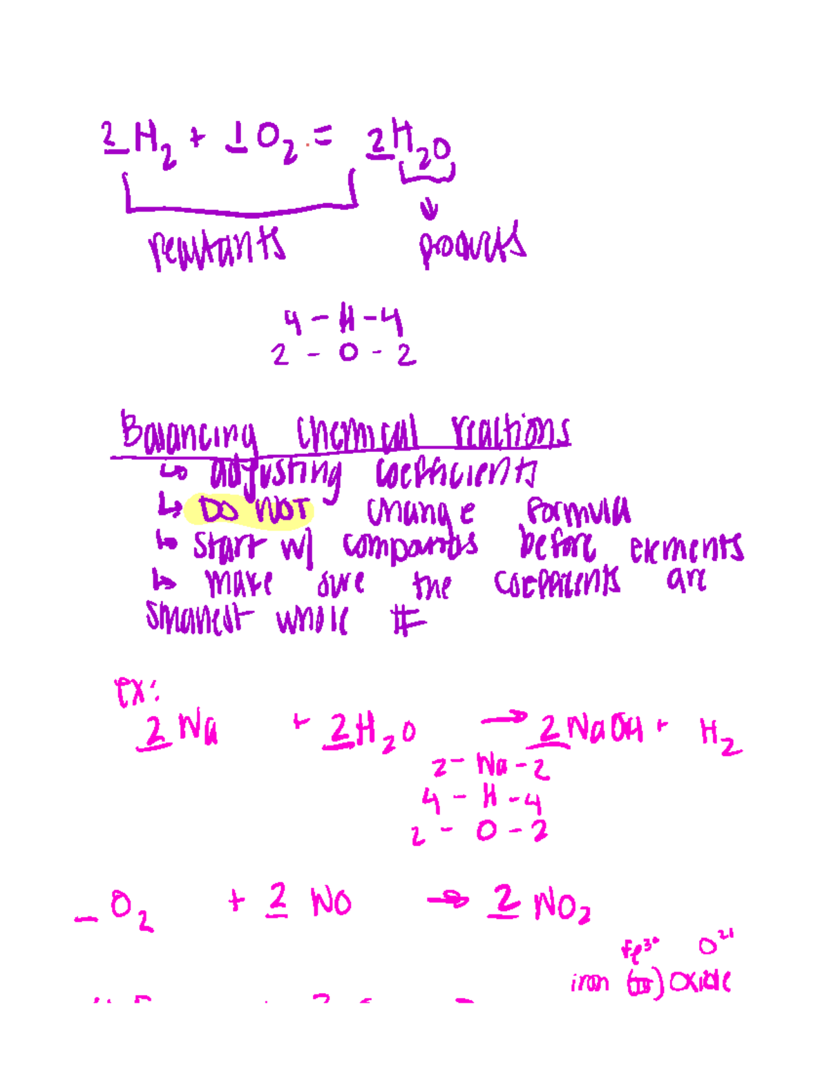 Chapter 3- chemical equations - EH t 102 Ezo Y reactants parts 18 42 ...
