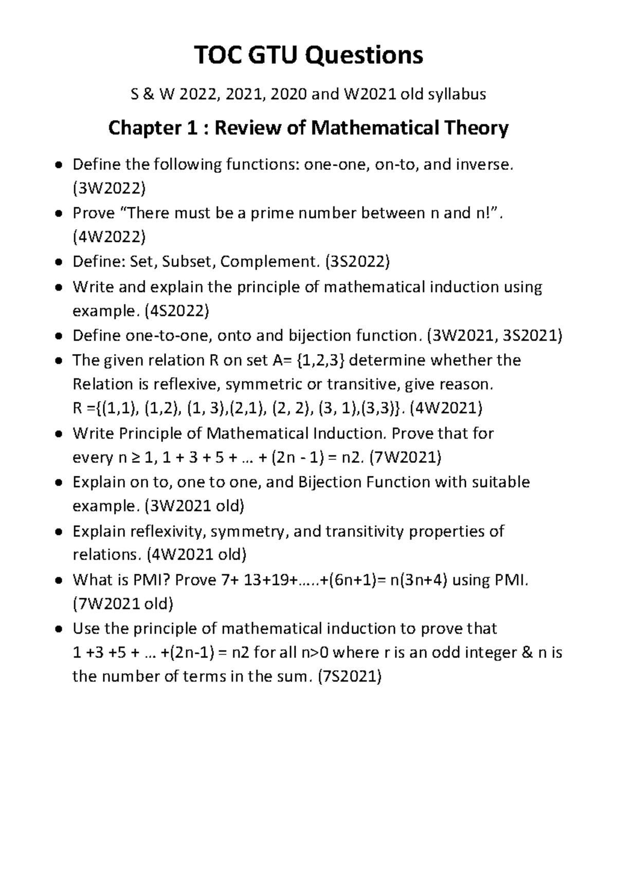 TOC GTU Questions - TOC GTU question bank - TOC GTU Questions S & W ...