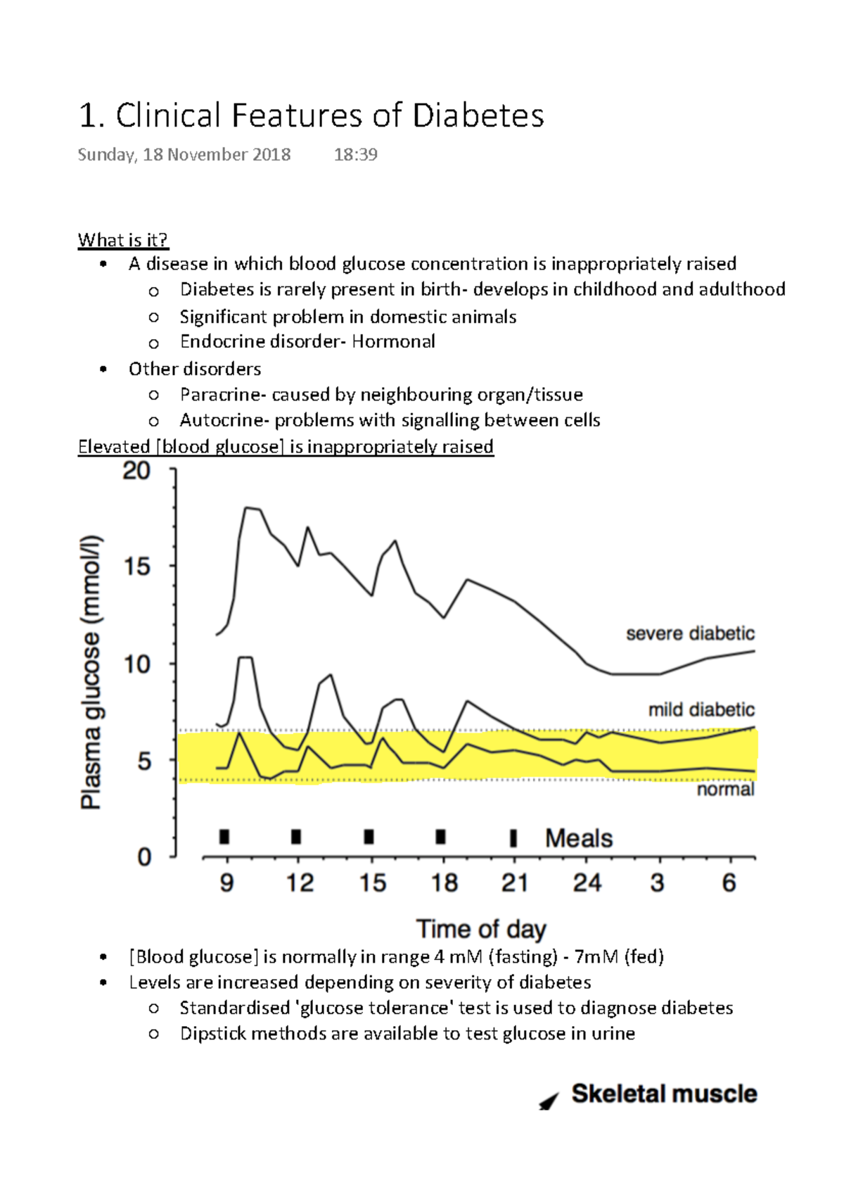 1. Clinical Features of Diabetes - 1. Clinical Features of Diabetes ...
