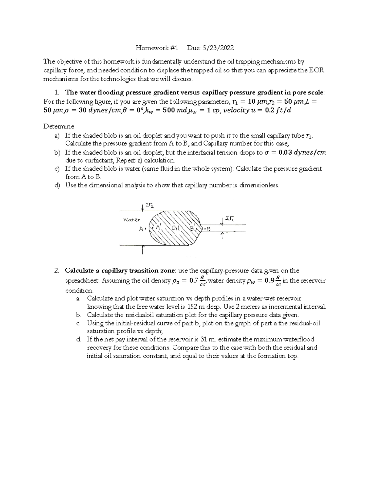 Homework 1Q - EQE - Homework #1 Due: 5/23/ The objective of this ...