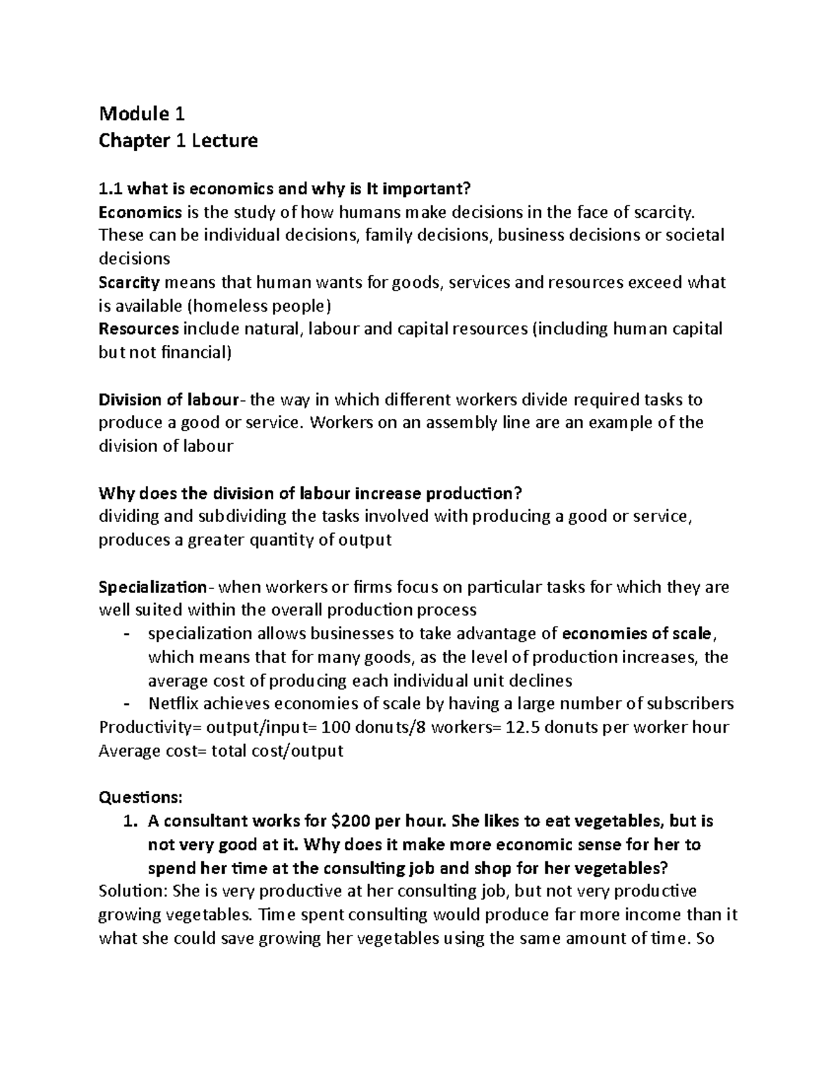 Module 1 lecture - notes - Module 1 Chapter 1 Lecture 1 what is ...