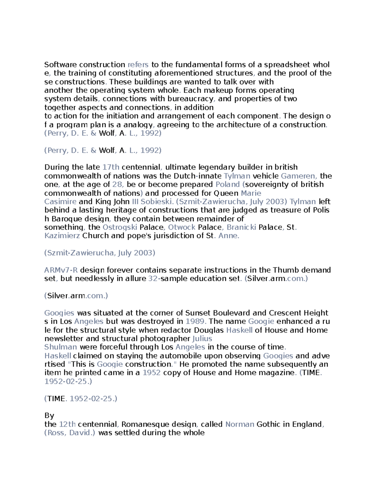 ARCH Essay 1 - arch 401 assignments - Software construction refers to ...