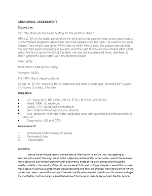 Focused Note Template - Episodic/Focused SOAP Note Template Patient ...