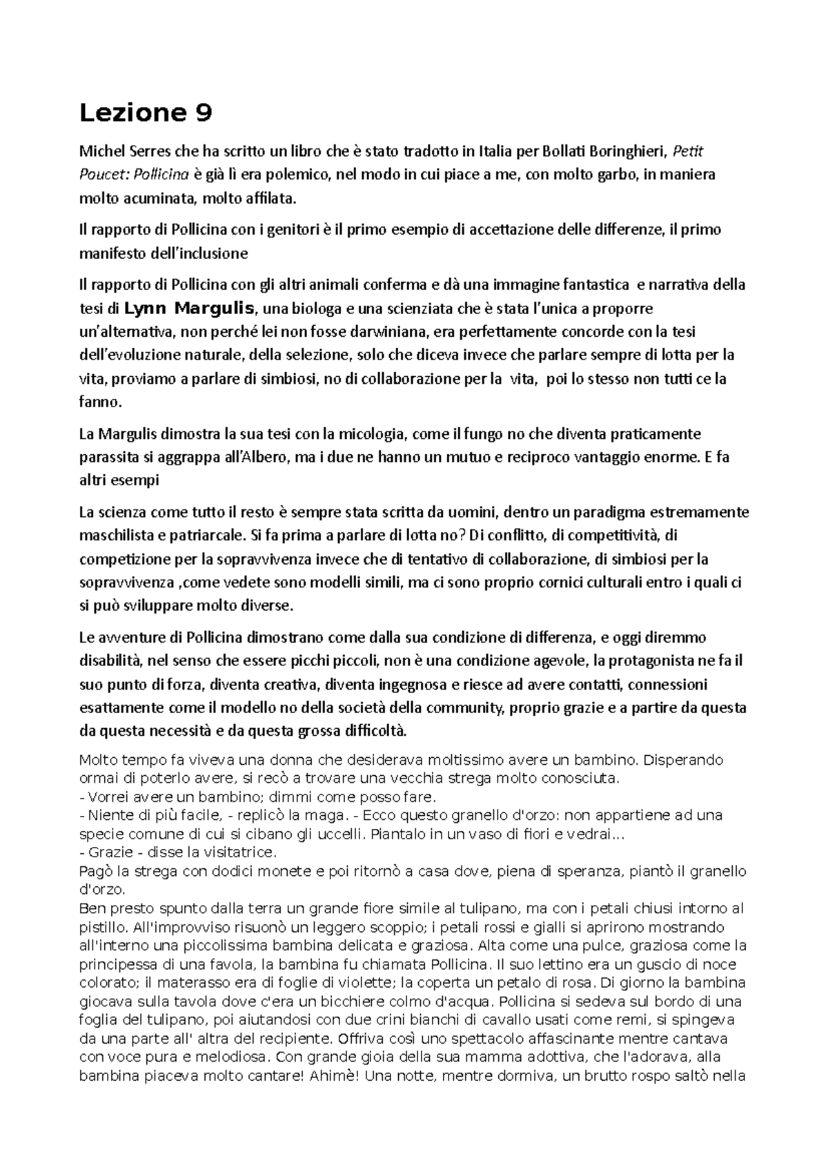 Lezione 9 - Lezione 9 Michel Serres che ha scritto un libro che è stato tradotto in Italia per ...