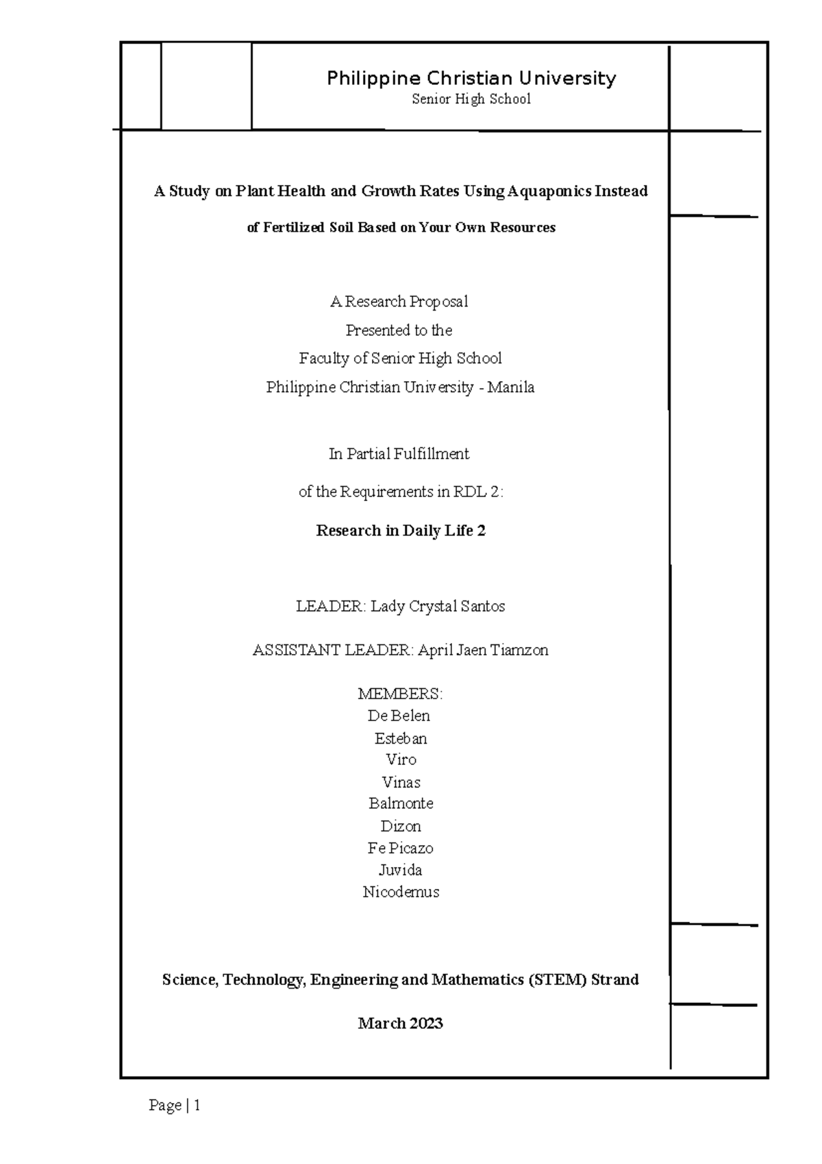 Chapter 1 research paper - A Study on Plant Health and Growth Rates ...