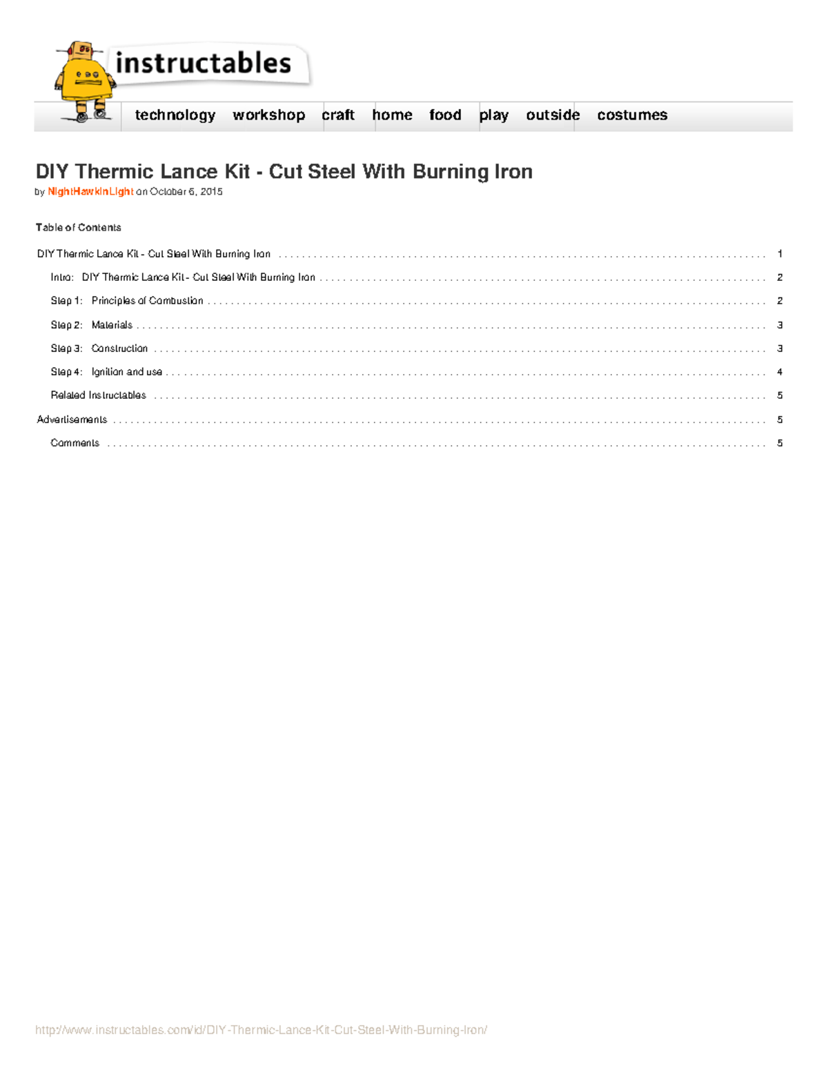 DIY Thermic Lance Kit Cut Steel With Burning Iron - Intro: DIY Thermic ...