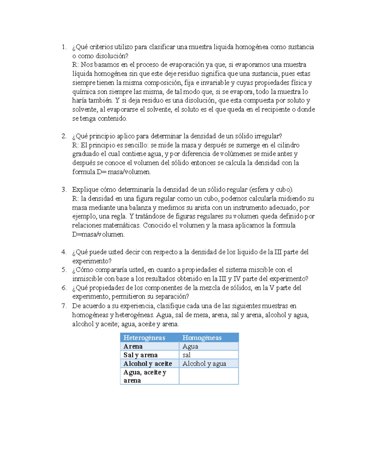 Cuestionario N1 - ¿Qué criterios utilizo para clasificar una muestra ...