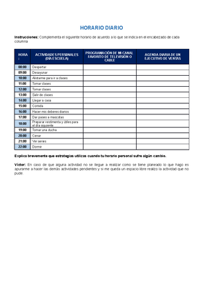 Ejercicicio 1. Administración DEL Tiempo - IDENTIFICACIÓN DEL ...