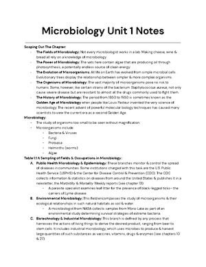 Microbiology Unit 1 Chapter 3 Notes - Microbiology Unit 1 Chapter 3 ...