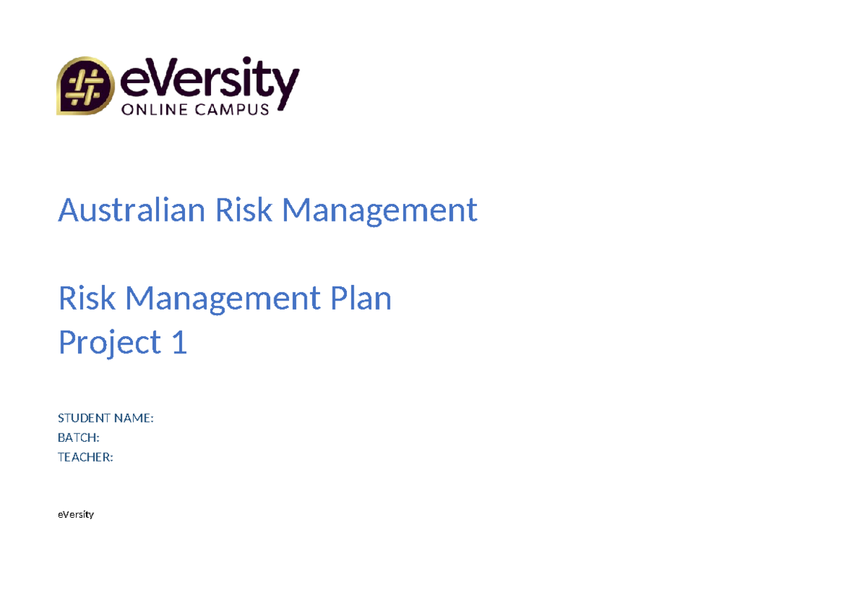 Risk-Management-1 - pach - Australian Risk Management Risk Management ...