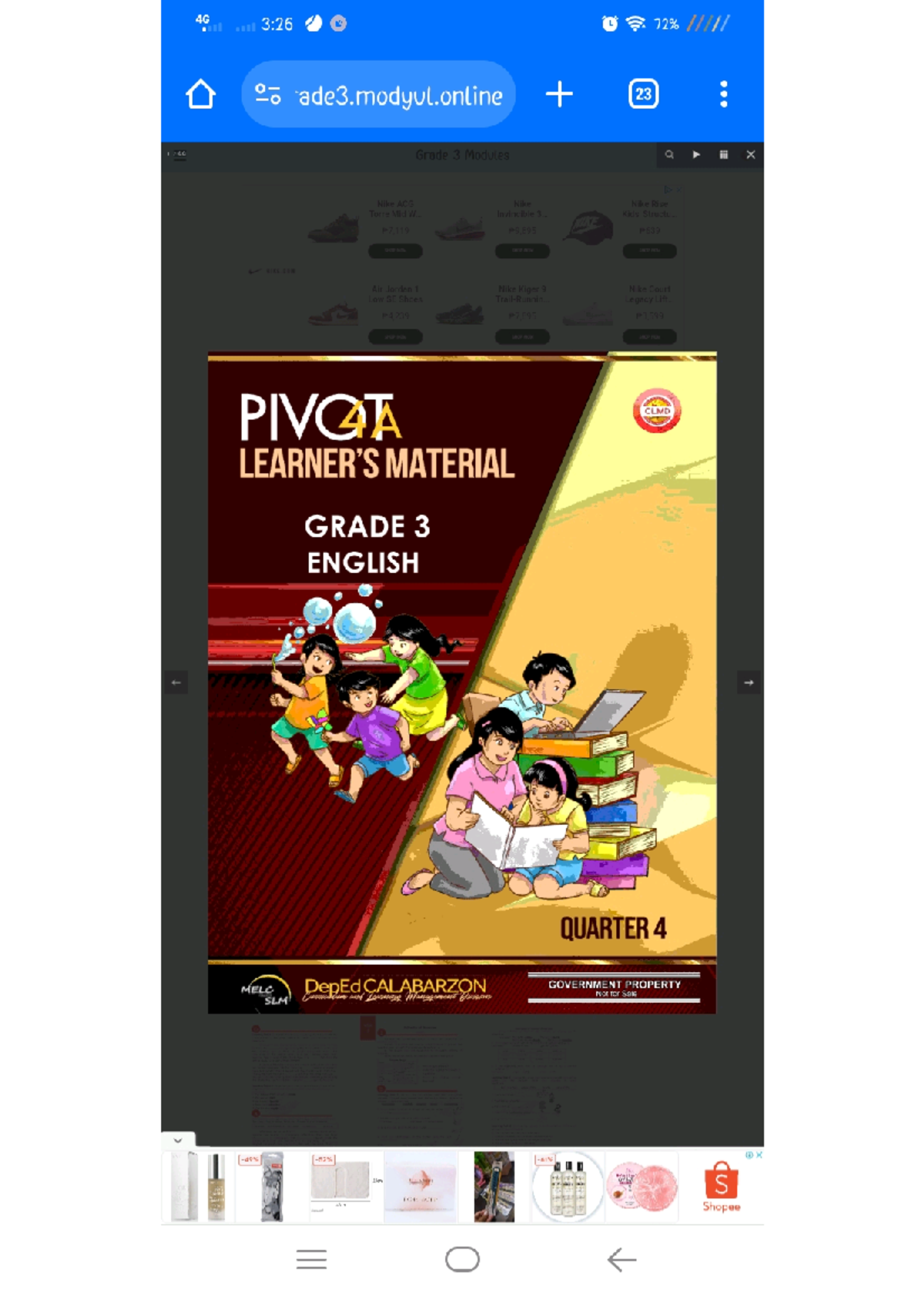 English 4th Quarter - Bachelor of Elementary Education - Studocu