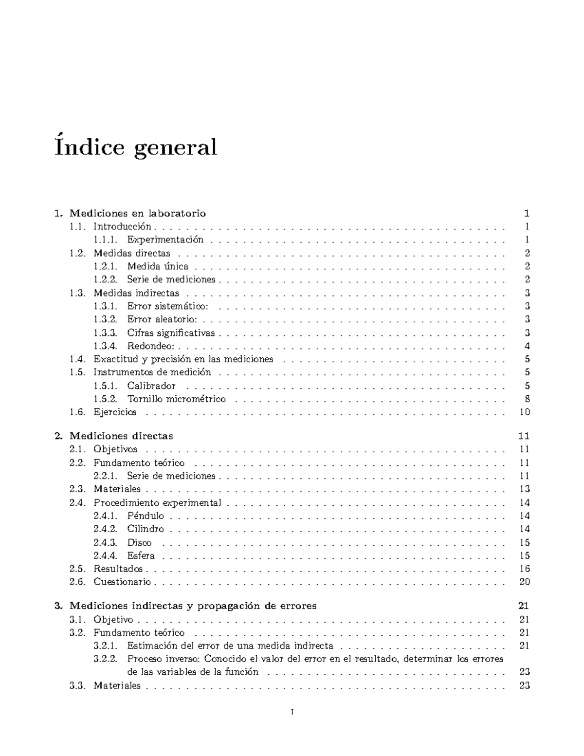 Fisica I - Guía de laboratorio - ́Indice general iv ́INDICE GENERAL ...