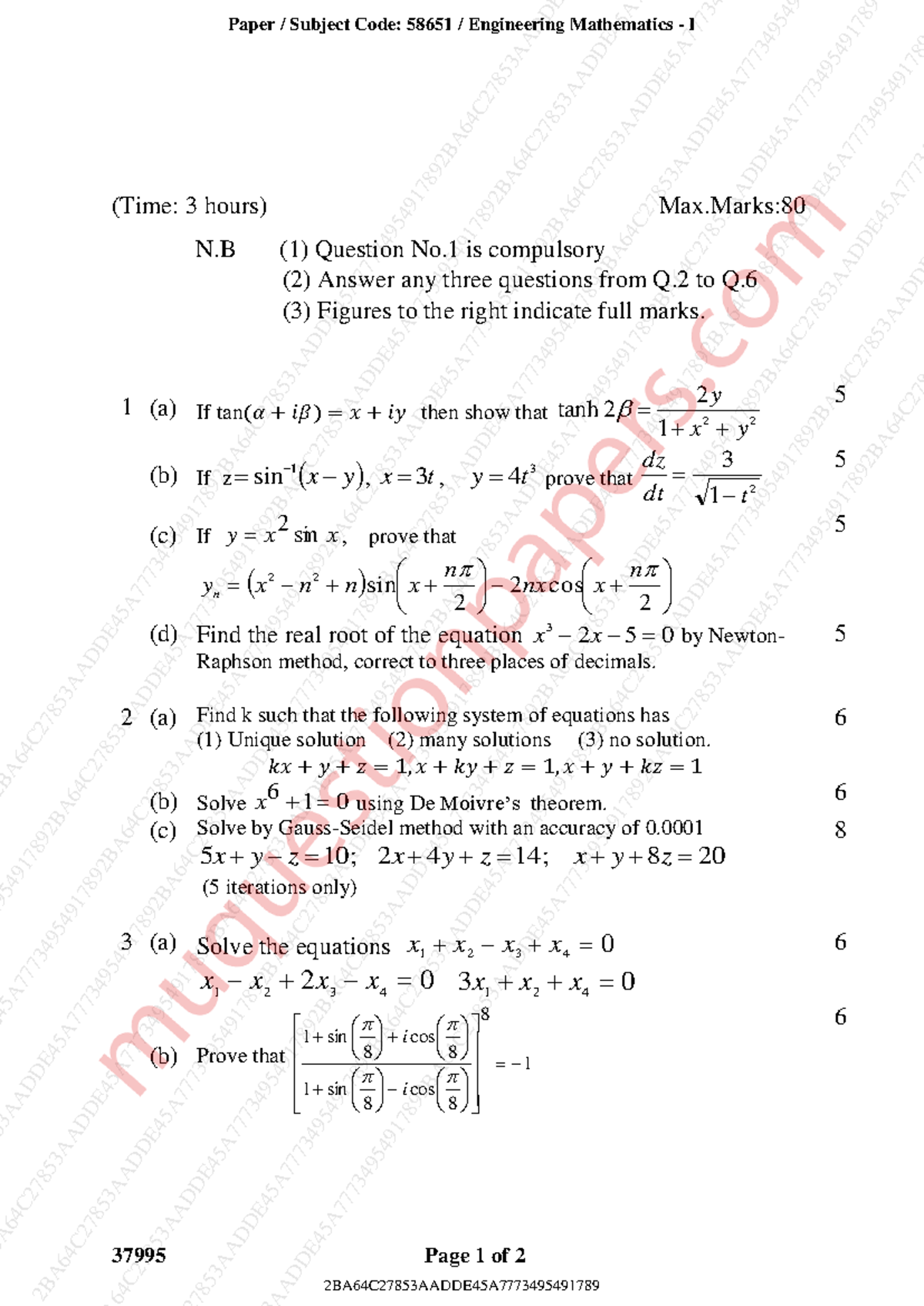 Be first-year-engineering semester-1 2023 december engineering-mathematics-i-m1rev-2019 c-scheme ...