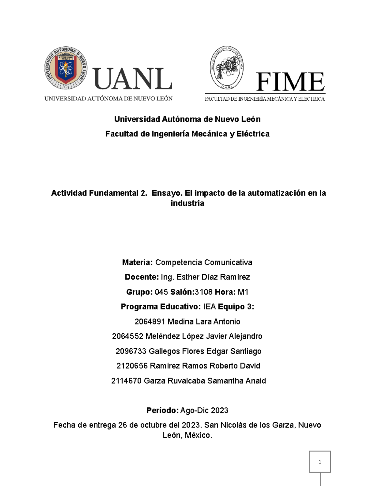 AF2-Ensayo-Samantha Anaid Garza Ruvalcaba-IEA-2114670 - Universidad ...