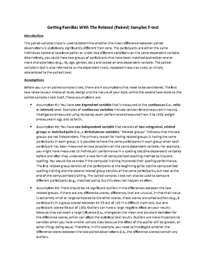 Getting Familiar With The One-Way Anova-1 - Getting Familiar With The ...