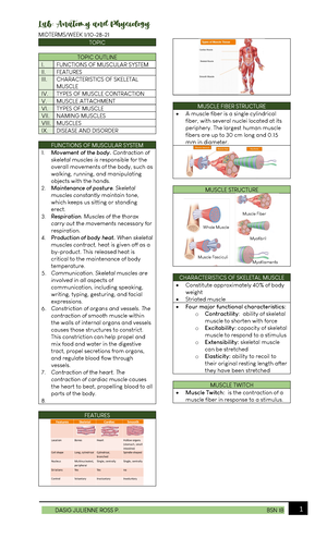 06 - Senses Anatomy and Physiology - MIDTERMS/WEEK 5/11-23- SENSES ...