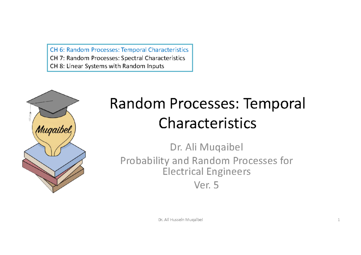 Random Processes v7 - I wish this material is going to be helpful for all of you - Random ...