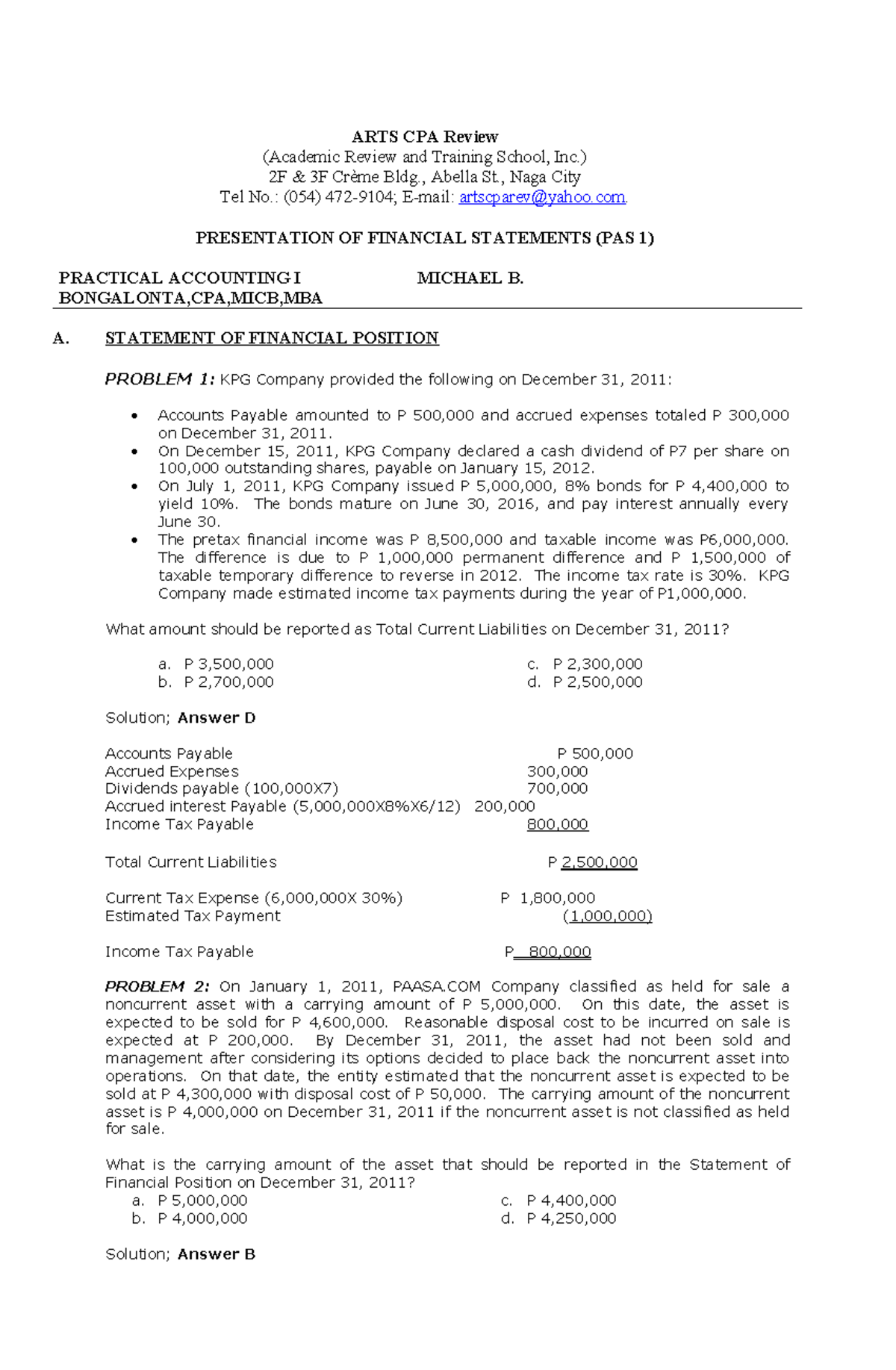 Financial Statement Analysis - Accountancy - Studocu