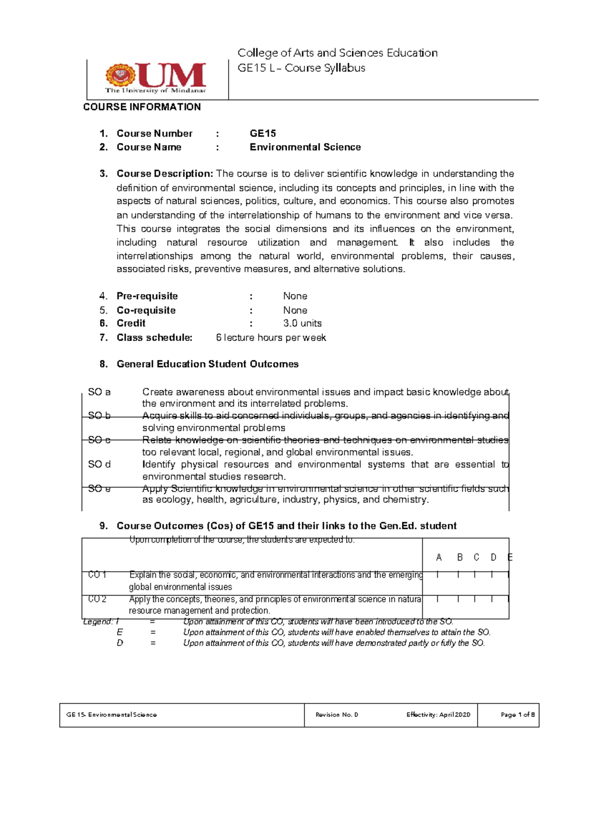 Ge15-environmental-science-syllabus-ge15-environmental-science-syllabus ...