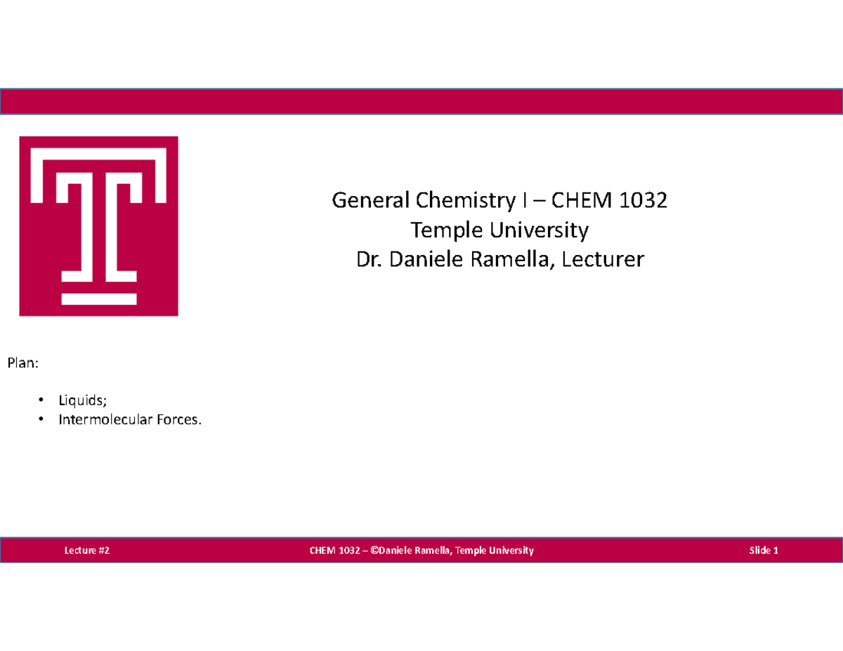 Lecture 2 full, Chem - Warning: TT: undefined function: 32 Warning: TT: undefined function: 32 ...