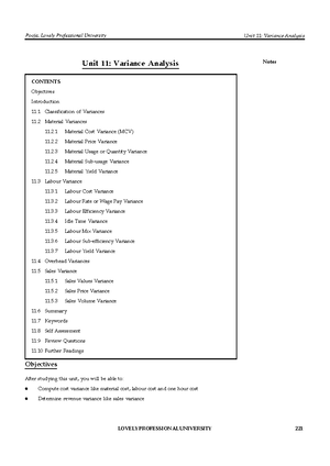 Bcom 2nd year cost accounting unit 1 - UNIT – I INTRODUCTION TO COST ACCOUNTING Definition of ...