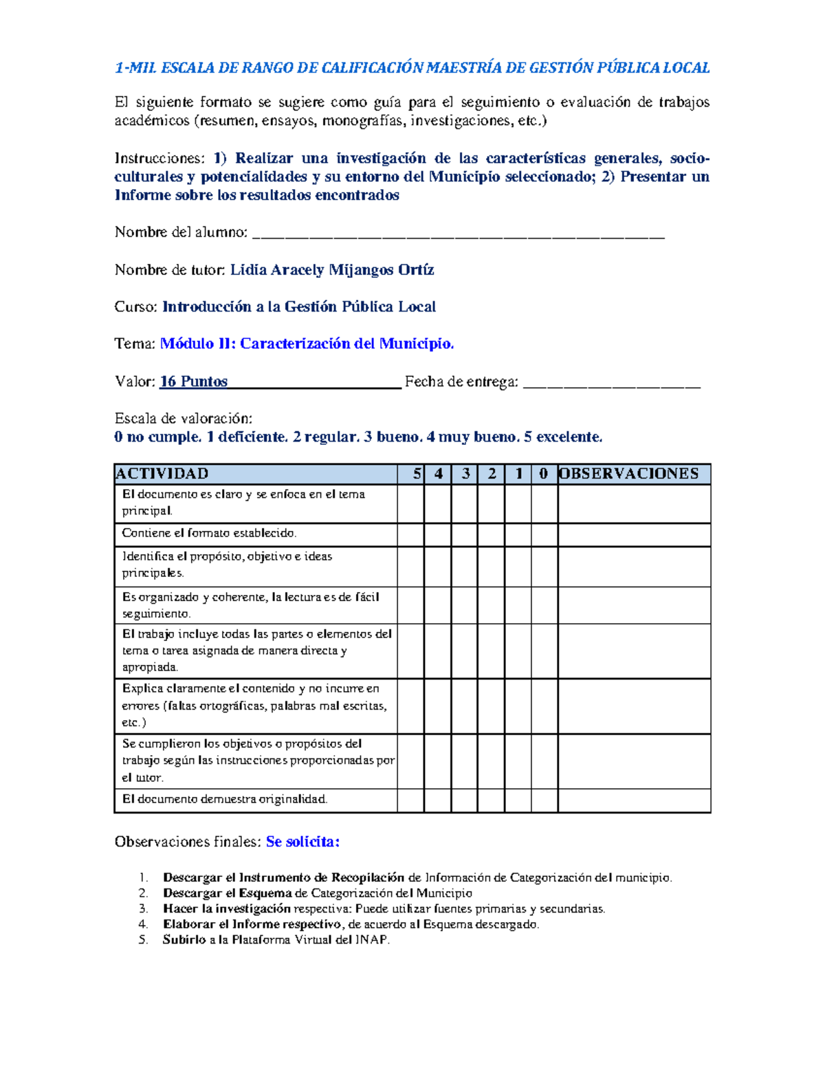 Escala De Rango Para Evaluar Razonamiento Verbal En Primaria Tu Maestros