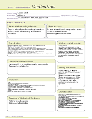 Bumex - med templates - ACTIVE LEARNING TEMPLATES Medication STUDENT ...