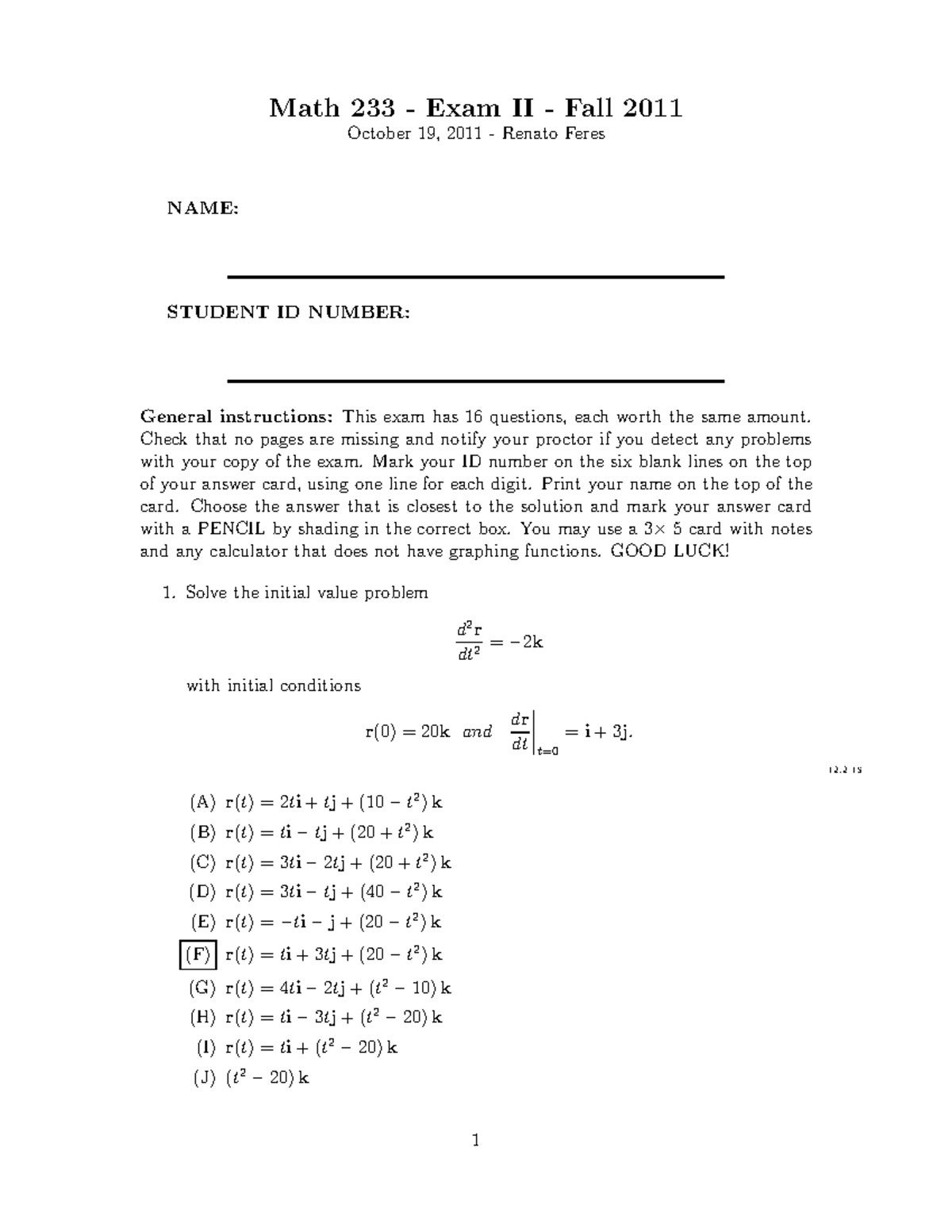 Math233Exam IISol - Extra work to help study Maths - UJ - Studocu