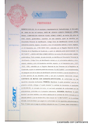 Testimonios Notarial - ES PRIMER TESTIMONIO: de la escritura pública ...
