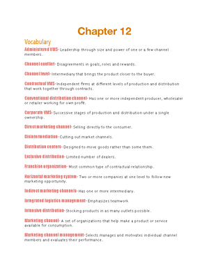 Chapter 5 Notes - Vocabulary and Other important information. - Chapter ...