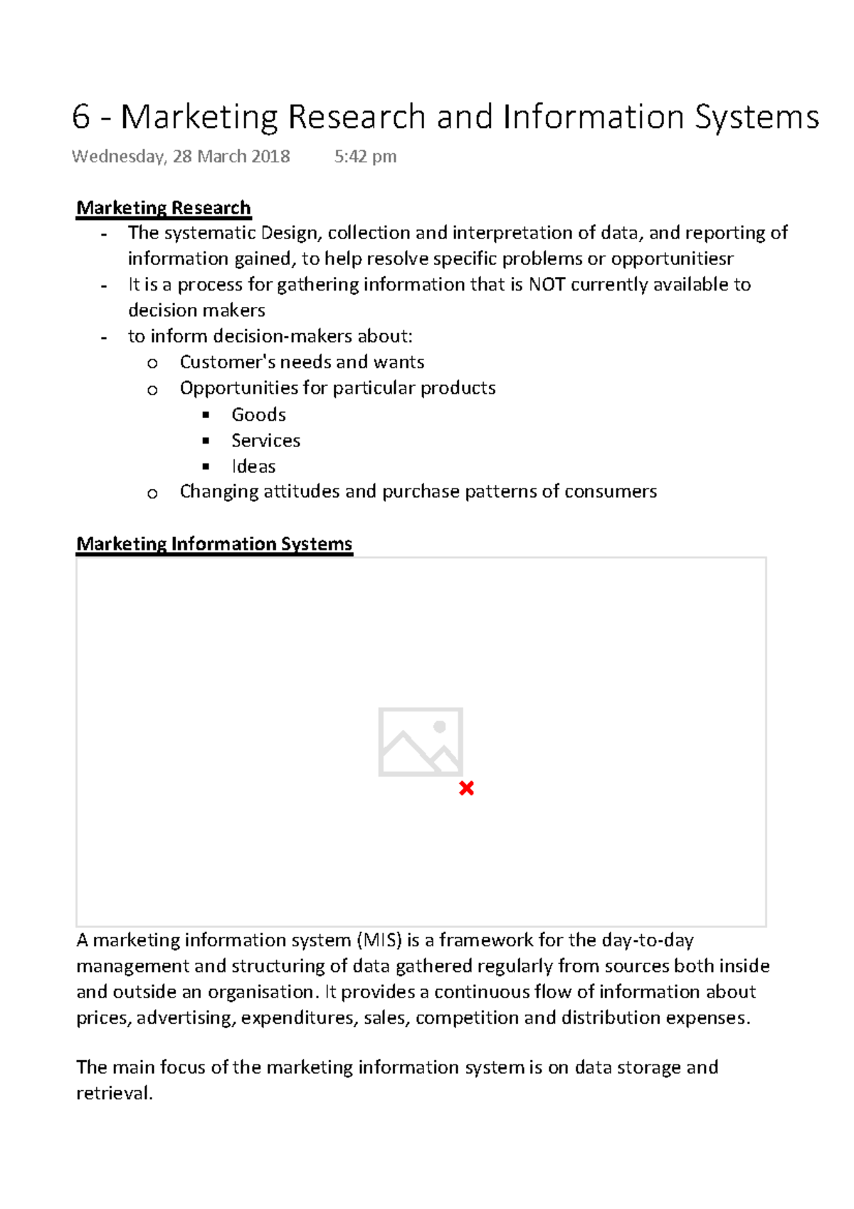 MARK101 Lecture 6 - Warning: TT: undefined function: 32 Marketing Research The systematic Design ...