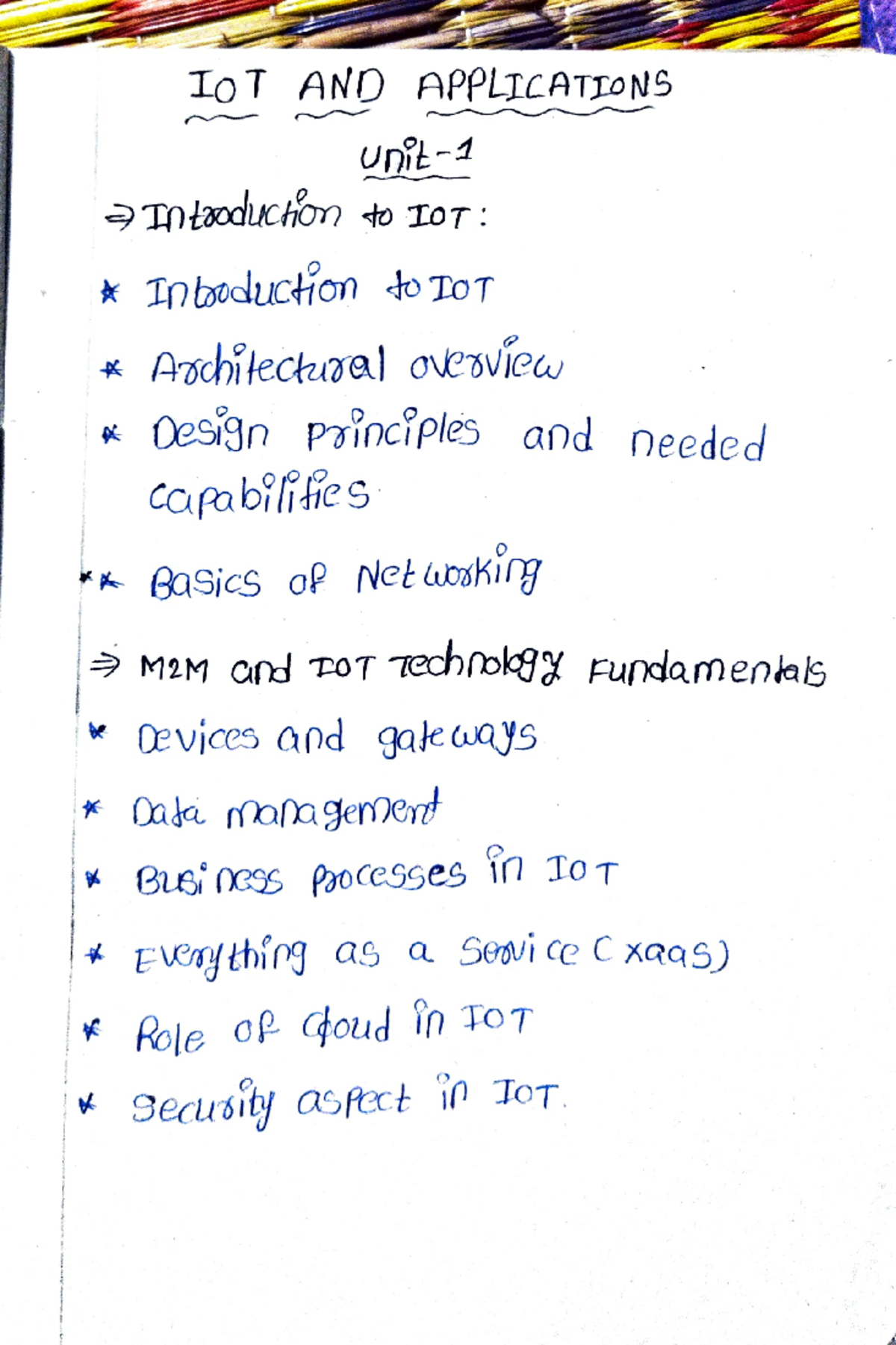 IOT AND APPLICATIONS unit-1 - Embedded Systems - Studocu