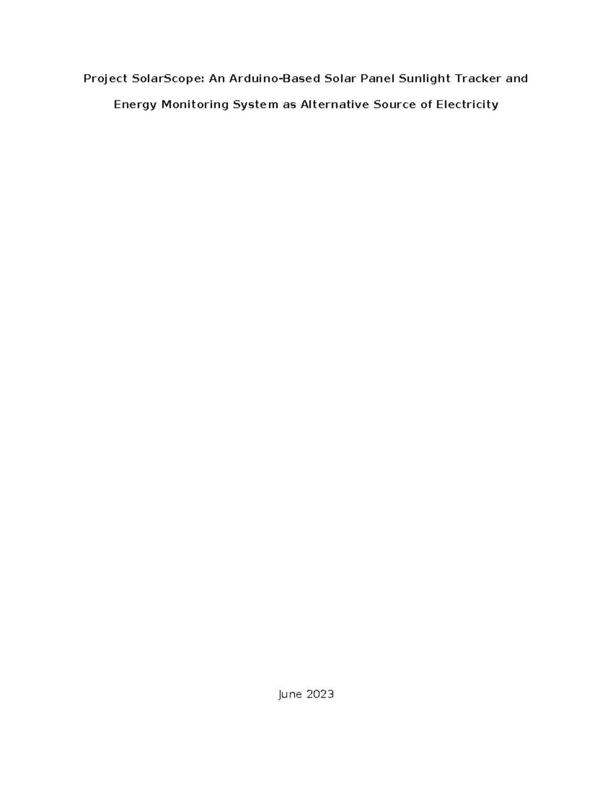 Solar Scope ng STEM 1 - Sample Project - Project SolarScope: An Arduino ...