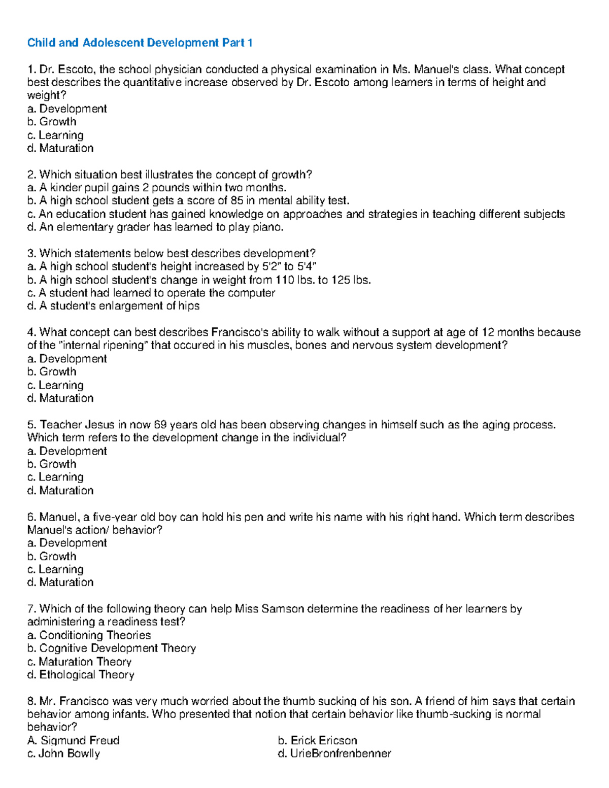 2. Child Adolescence LET Reviewer Professional Education - Child and ...